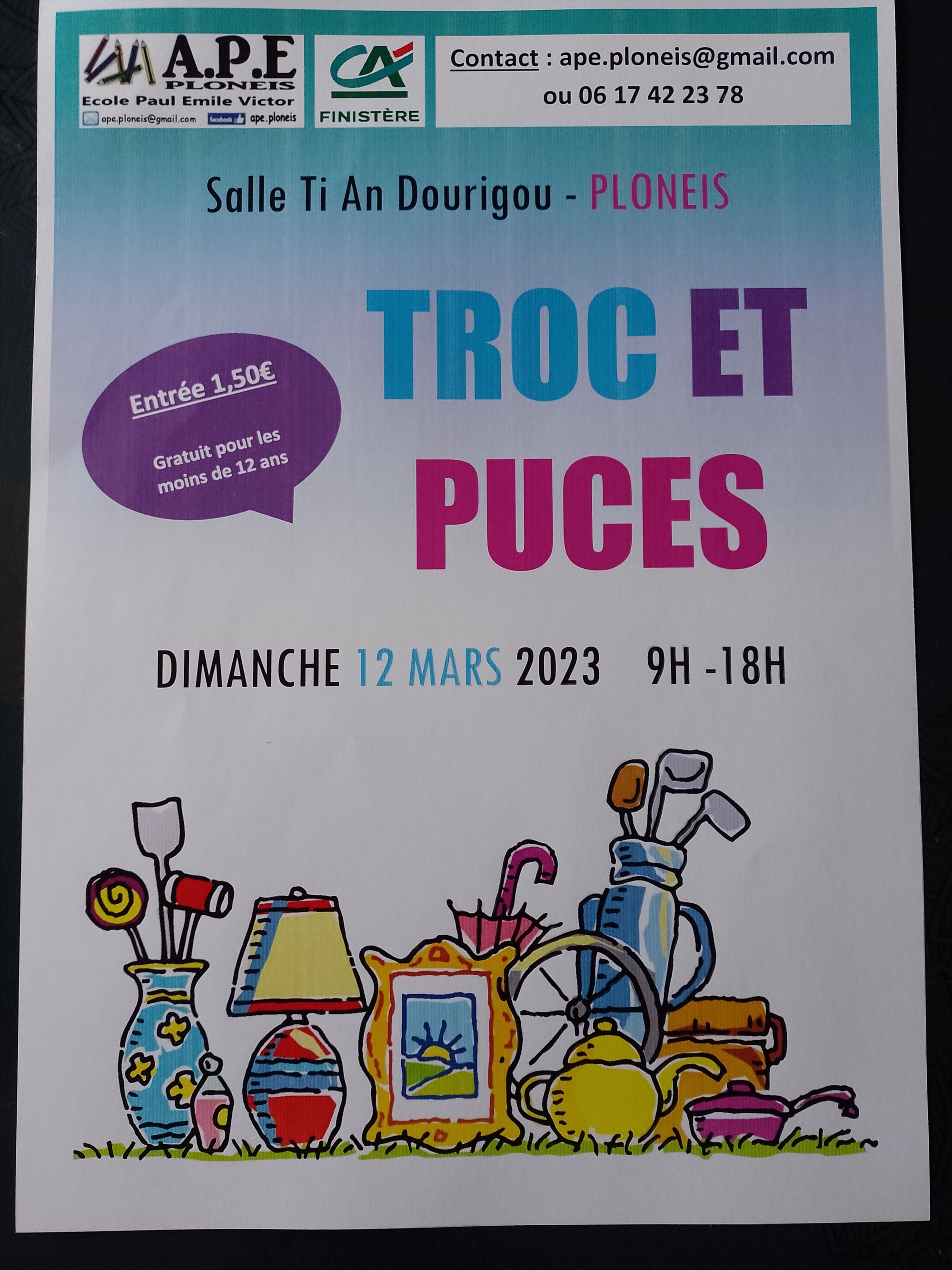 Troc et puces de l’APE de Plonéis Troc et puces de l’APE de Plonéis